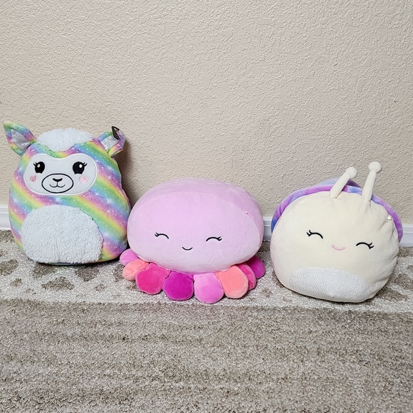 Squishmallows | Toys | Squishmallows Bundle Llama Octopus Slug | Poshmark